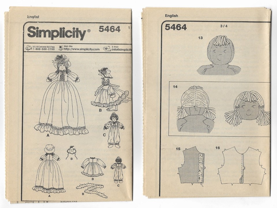 Simplicity Pattern 5464 Lawn Geese Goose Clothing Victorian Dress ...