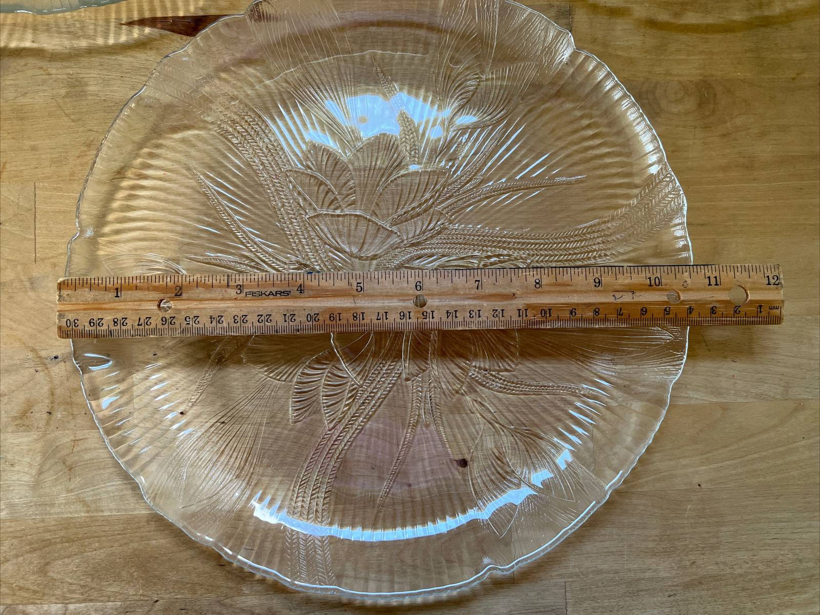 Set of 4 Arcoroc "CANTERBURY CROCUS" Glass Dinner Plates 10 3/4" Made ...