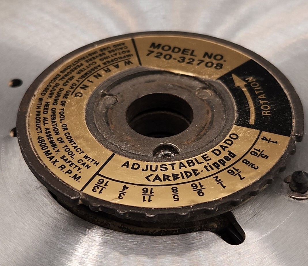 Sears Craftsman Excalibur Dado 720-32708 Twin Blade Carbide Tipped ...