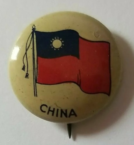 China Country Flag Flag Pin Back Button Vintage | eBay