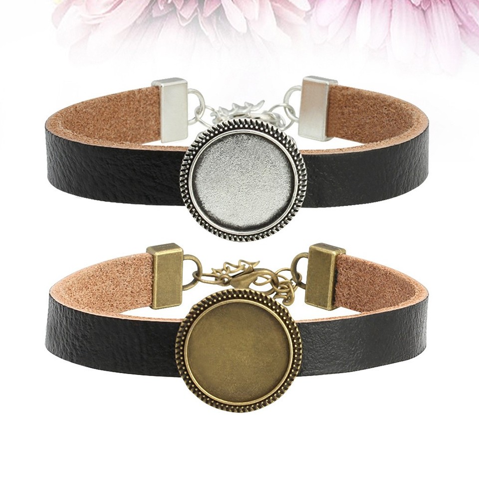 2 PCS Men Wrist Bracelet Adjustable Bracelets for Women Men's Casual ...