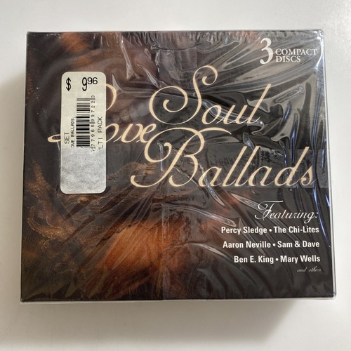 Soul Love Ballads 3 CDs Percy Sledge Platters Drifters Miracles Sealed ...