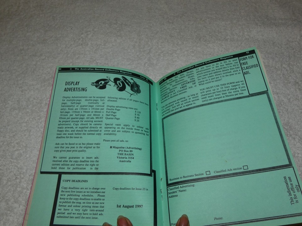 "IT" The Australian Record Collectors Magazine Issue #22 June-July ...