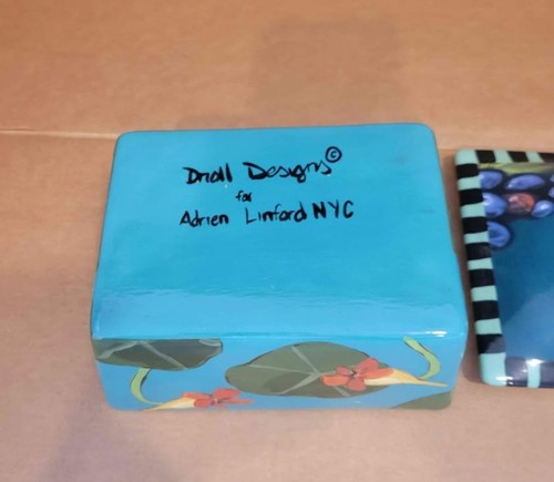 Vintage Droll Designs Ceramic Lidded Box Hand-painted | eBay