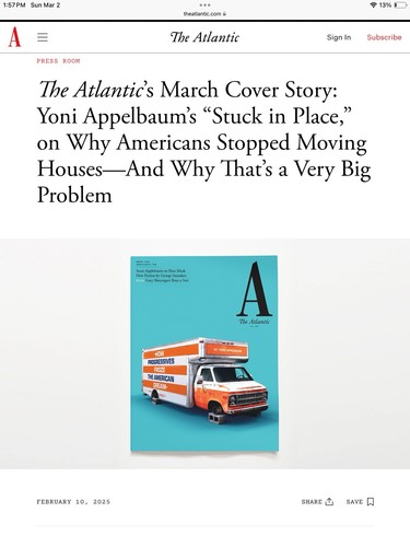 THE ATLANTIC MAGAZINE NO LABEL- Free Shipping - MARCH 2025 - BRAND NEW ...