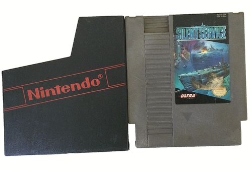Nintendo Game NES Silent Service with Sleeve, Tested & Working | eBay