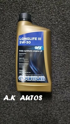Quantum Longlife 3 5W-30 Fully Synthetic Engine Oil- 1L VW Audi BMW ...