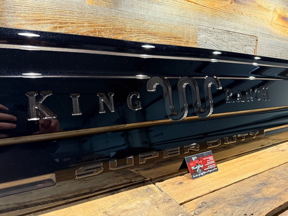 2023+ OEM Ford Super Duty KING RANCH Tailgate Applique Panel Custom ...