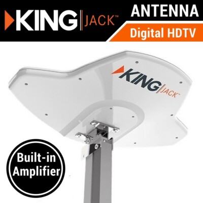 King Jack Digital Caravan TV Antenna HDTV Outdoor & RV Retro Fit ...