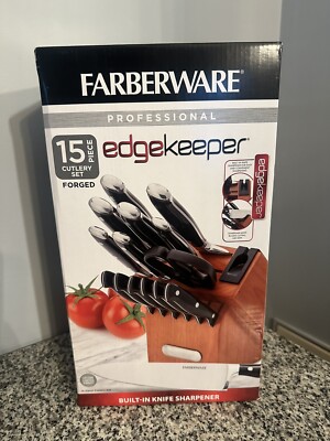 Farberware Edgekeeper Professional 15 pieces Forged Triple Riveted ...