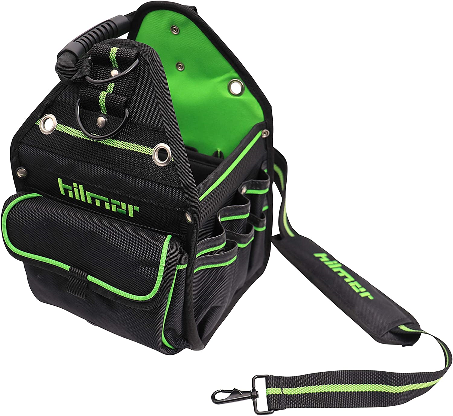 Hilmor HVAC Tool Bag 27 Pocket Key Clip Tape Loop Shoulder Strap Black ...