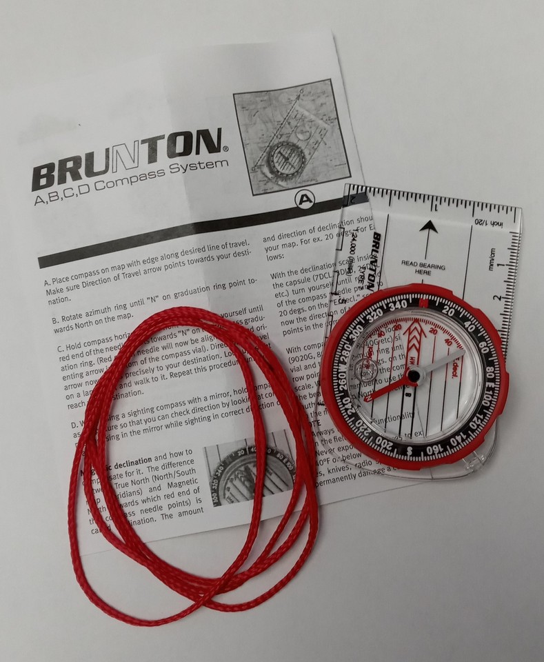 Brunton 7DNL Baseplate Map Compass With Declination Scale 80078000713| eBay