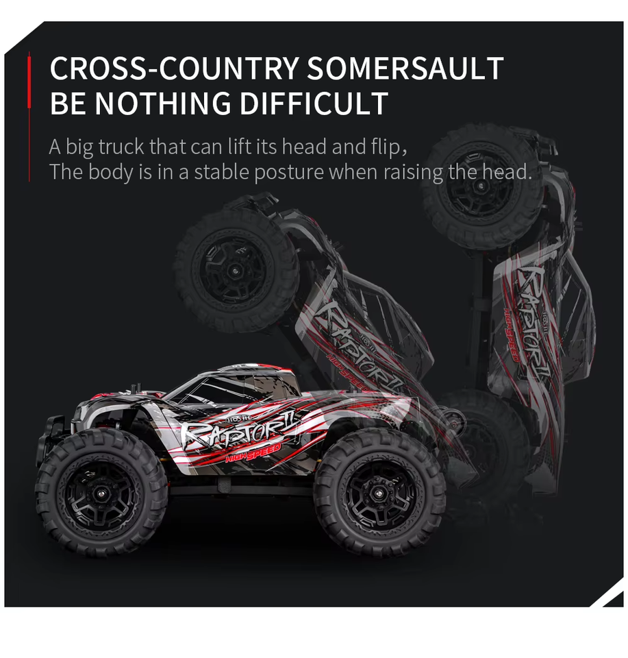 RAPTOR N518 4WD 1/8 SCALE 100KMH BIG FOOT BRUSHLESS BASHER RC TRUCK RTR ...