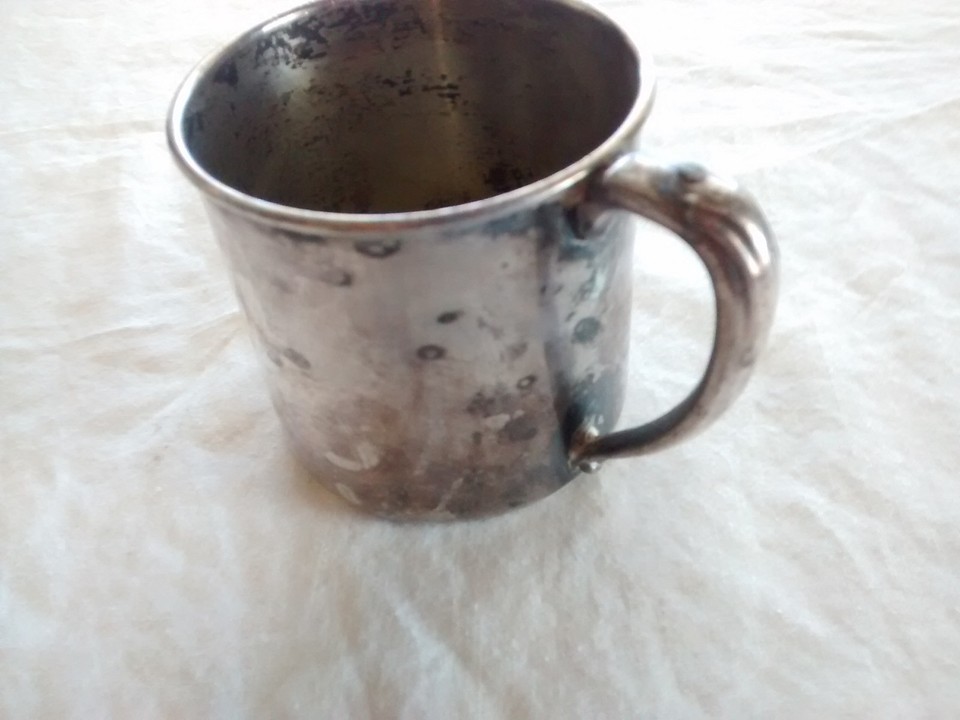 Oneida community ltd baby Toddler cup mug silver plate vintage 2 3/8 ...