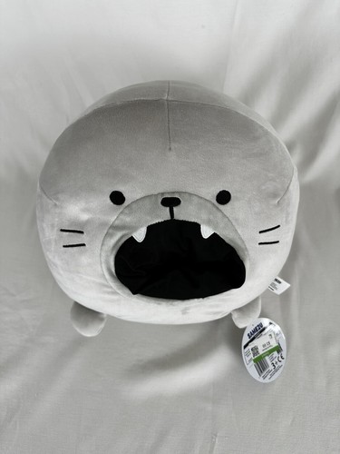 NEW * Samezu Mochi Plush Open Mouth Yummy Seal Grey (with Tags) | eBay