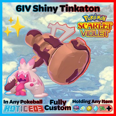 Shiny Tinkaton 6IV Pokemon Scarlet & Violet 🚀 Fast 🚀 | eBay