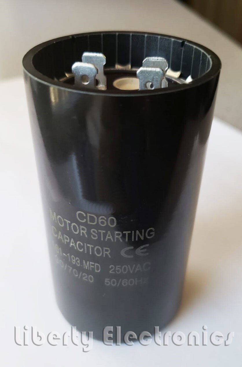 NEW MOTOR START CAPACITOR 161-193 uF MFD 250 VAC CD60 | eBay