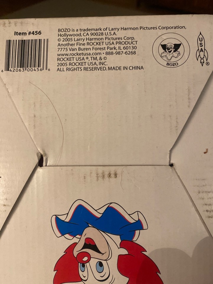 Bozo Vintage Larry Harmon's BOZO Clown Bucket Bonanza Grand Prize Game ...