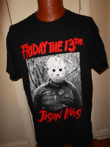 Friday the 13th Jason Lives Men's Large Black Short Sleeve T-Shirt. | eBay