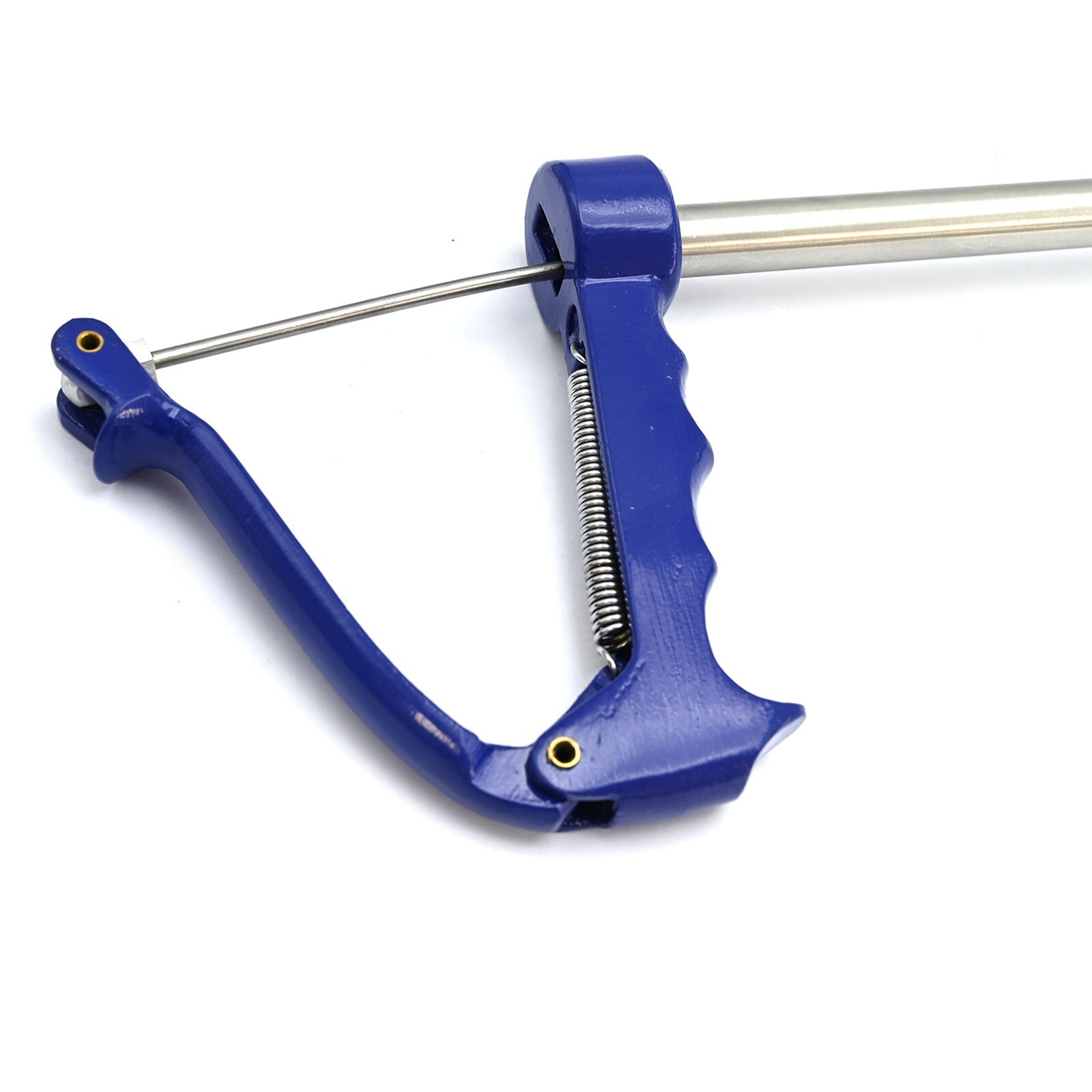 Balling Applicator Curved or Bolus Gun ,Blue Color Coated Grip Handle ...