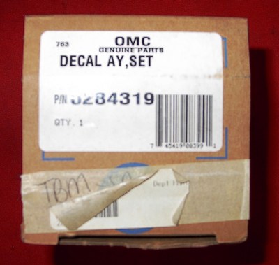 OMC DECAL SET, PART #0284319 | eBay