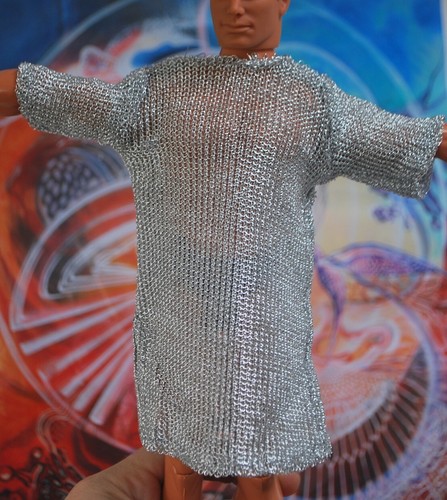 ACTION FIGURE DOLL Chainmail Tunic for 1/6 scale 12" Man,Medieval ...