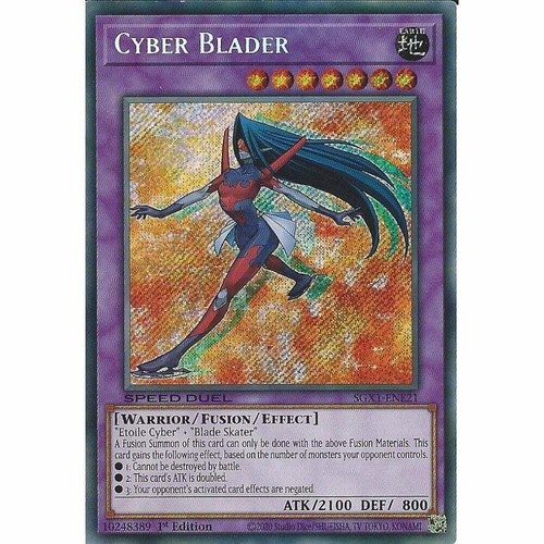 Cyber Blader SGX1-ENE21 1st Edition Secret Rare : YuGiOh Trading Card ...
