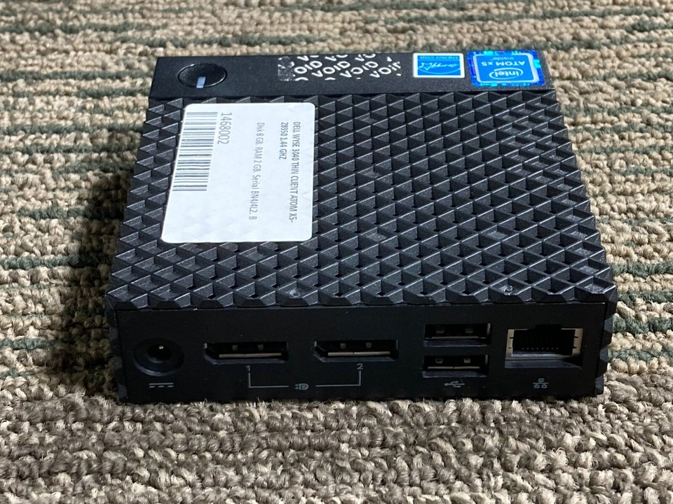 OEM Dell N10D Wyse 3040 Atom X5-Z8350 1.44GHz 8GB SSD 2GB RAM 5v w ...