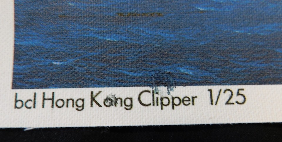 Stan Stokes - Hong Kong Clipper - Art Print On Linen 8"x11" | eBay