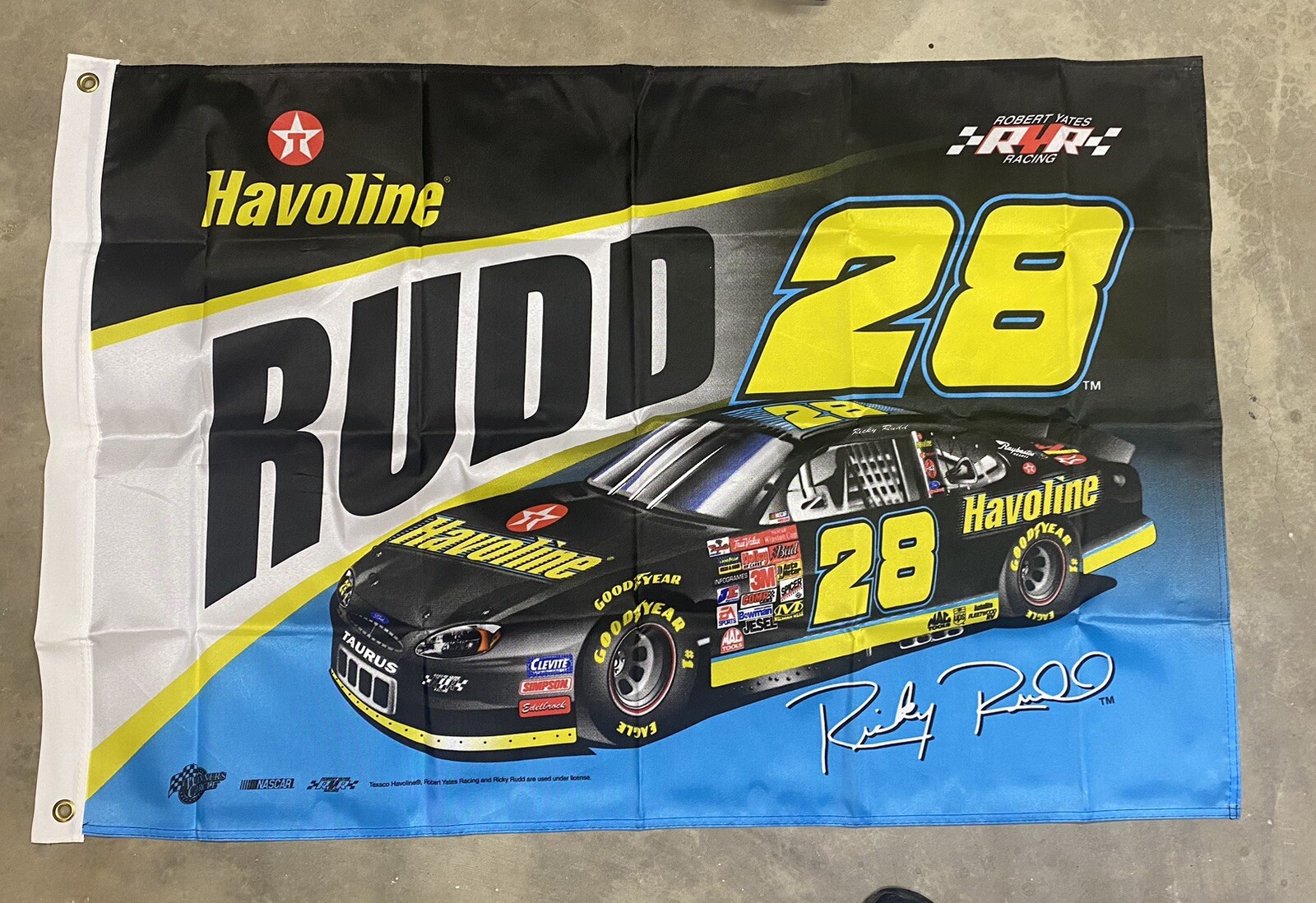 NASCAR RICKY RUDD # 28 HAVOLINE 28"X40" FLAG WITH GROMMETS | eBay