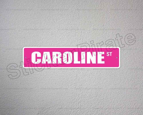 *Aluminum* Caroline 4" x 18" Metal Novelty Street Sign SS 798 | eBay