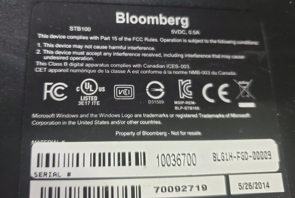 Bloomberg STB100 Financial Trading Keyboard missing key(s) Free ...