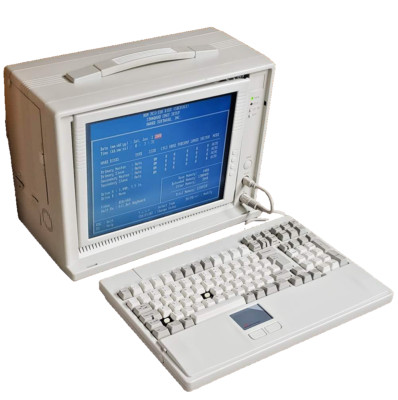 2001 Baby AT LCD lunchbox portable, 800 MHz Pentium III Axiom SBC8161V ...