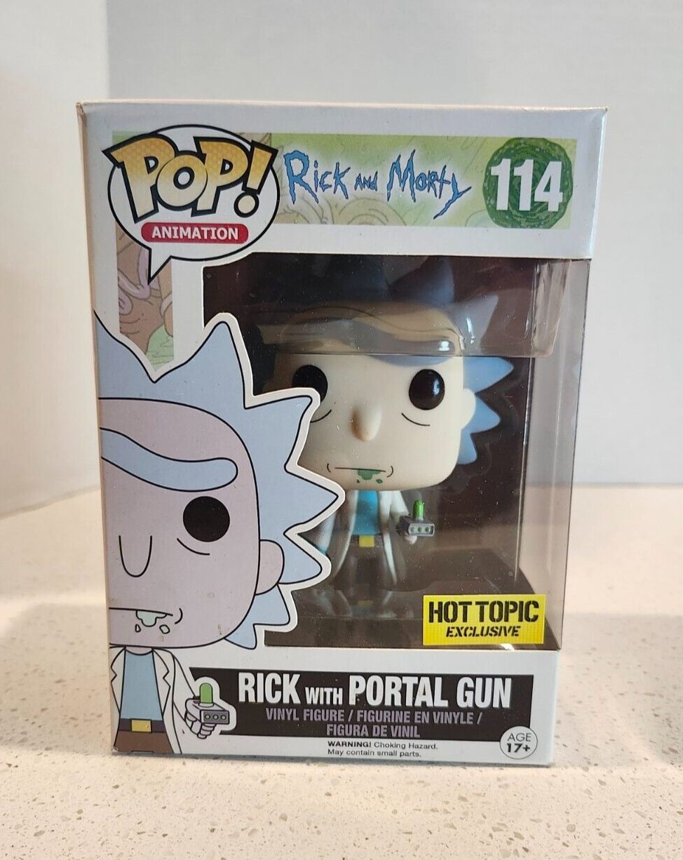 Funko Pop! Vinyl: Rick and Morty - Rick Sanchez (w/ Portal Gun) - Hot ...