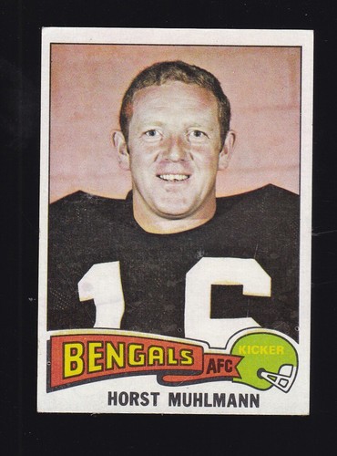 1975 Topps Horst Muhlmann #114 Cincinnati Bengals | eBay
