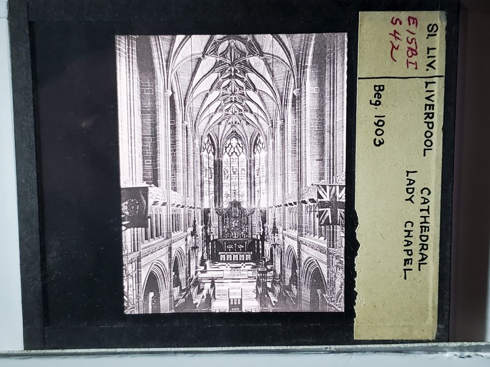 Lady Chapel, Liverpool Cathedral, England, Magic Lantern Glass Slide | eBay