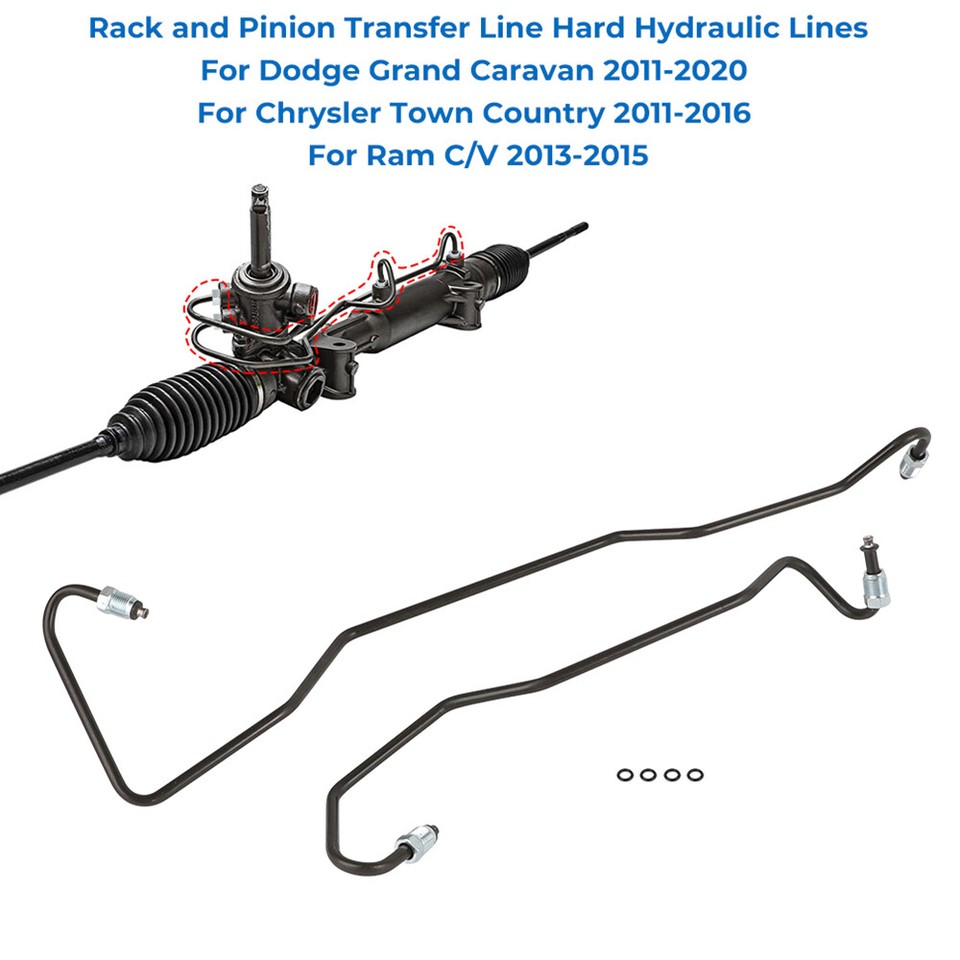 Dodge Grand Caravan Town Country Ram C/V Rack and Pinion Hydraulic Line ...