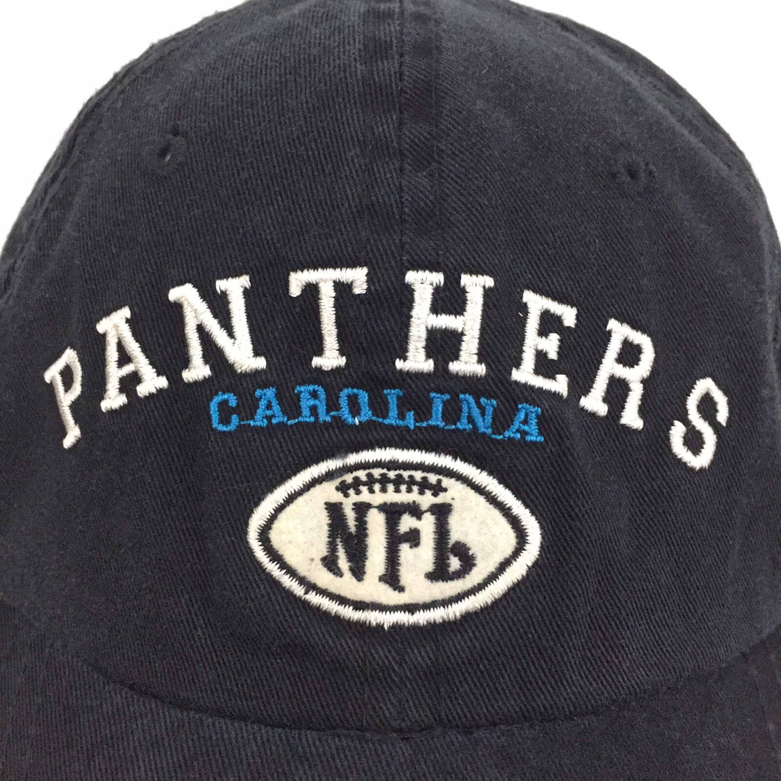 Vtg Carolina Panthers Hat Logo Athletic Spell Out NFL Football Baseball ...