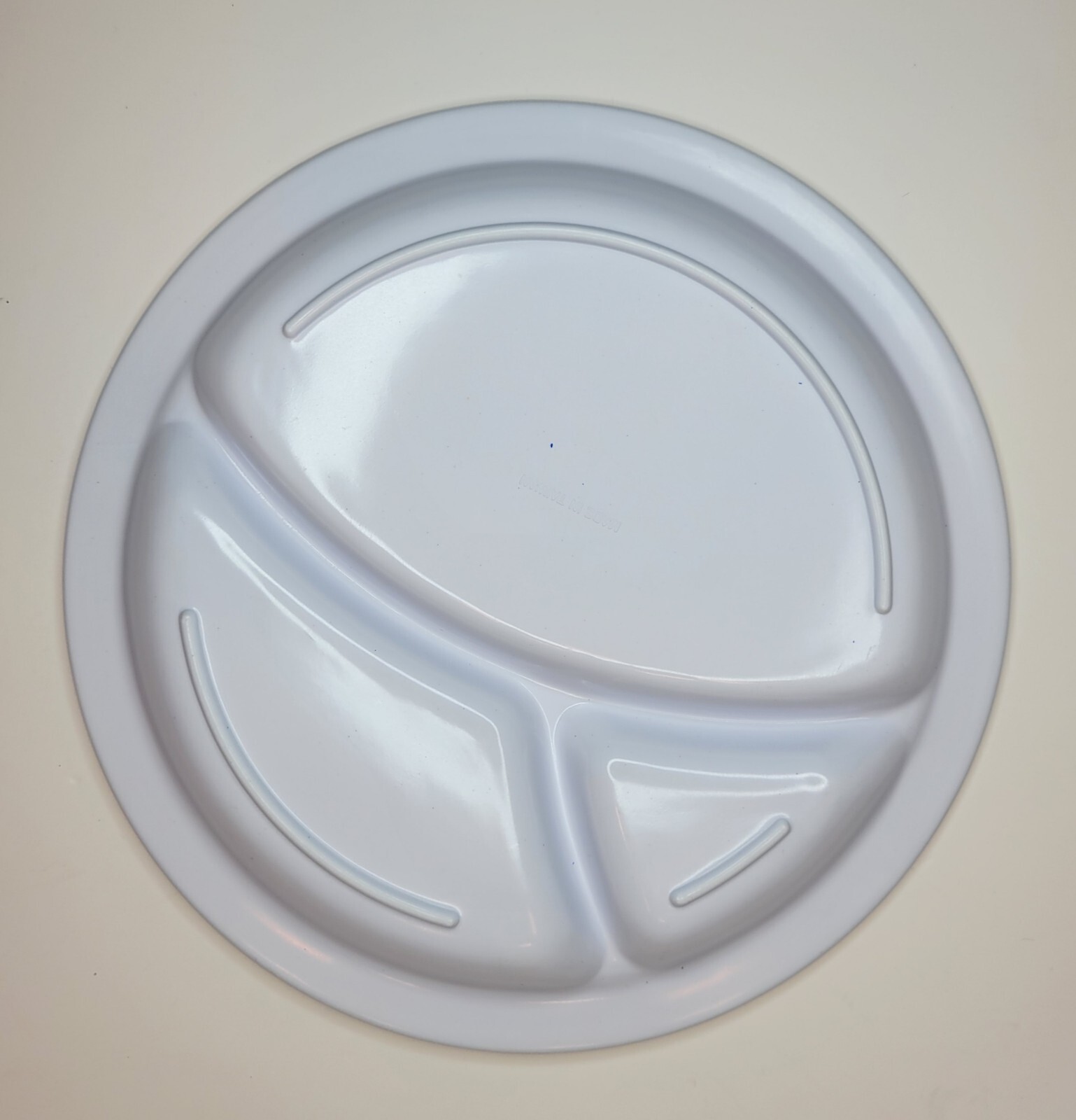 3 Kids Dinner Plate Melamine Plate 8.5” Cup Blue Red ABC Divided Plate ...