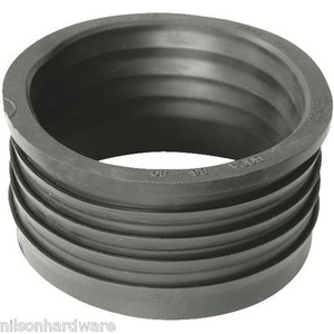 Fernco Rubber 3" X 3" Cast-iron Soil Pipe To PVC Drain Waste Vent Hub ...