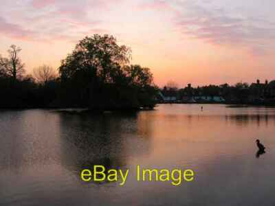 Photo 6x4 Falmer Pond Viewed at sunset from the southern side. c2014 ...