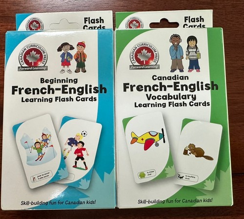 Canadian Curriculum Press French-English Vocabulary/Phrase Flashcards ...