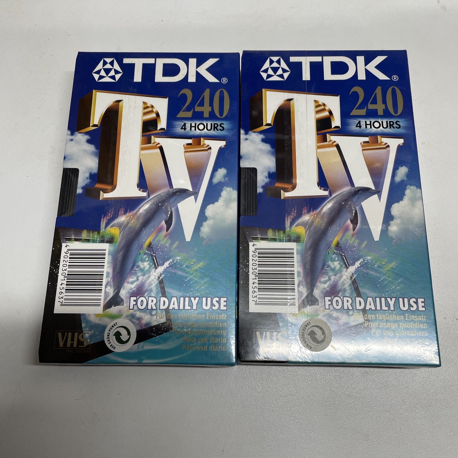 TDK VHS E-240TVED, Videokassette, 2 Stück/ 🔝 Neu original verpackt. S ...