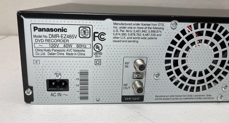 Panasonic DMR-EZ48V DVD Recorder VHS VCR Player W/ Remote Dubbing Works ...