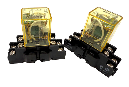 Lot of 2x IDEC RH2B-U RELAY 24VDC 8 PIN w/ SH2B-05 SOCKET BASE - NNP | eBay