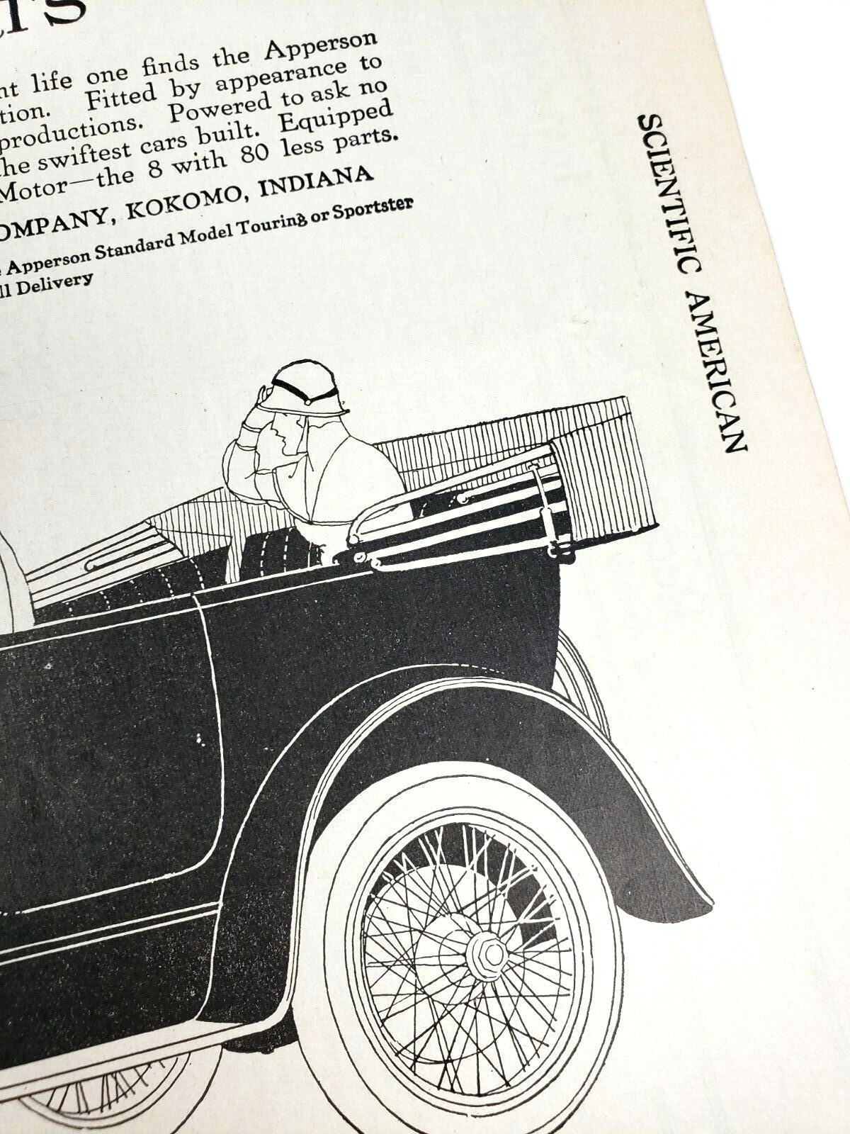 Apperson 8 Vintage 1919 Car Ad Automobile Ad Scientific American ...