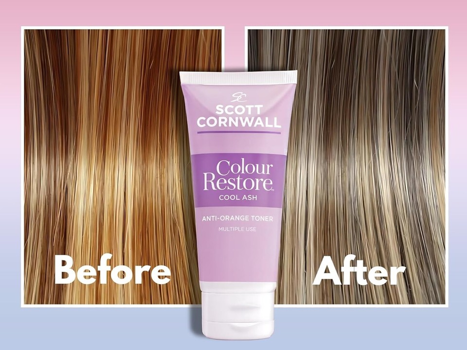 Scott Cornwall Colour Restore Cool Ash Toner 100ml. Anti-Orange Hair ...
