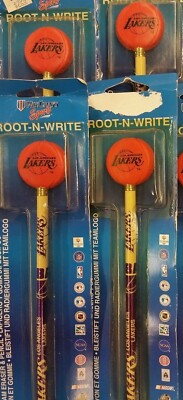 NBA Los Angeles Lakers 6-PENCILS & 6-ERASERS, NEW | eBay