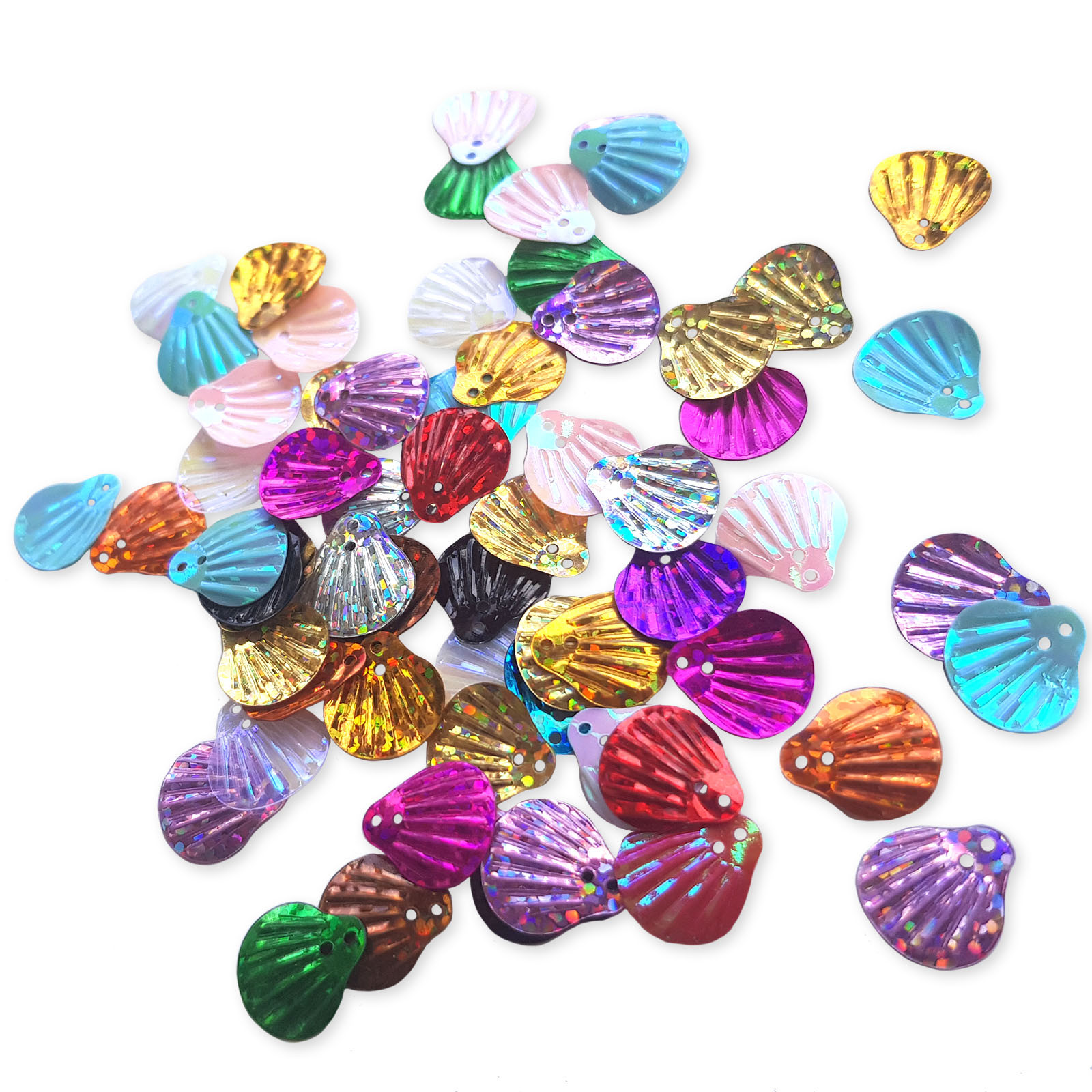 200pcs Seashell Sequins Scales Mermaid Costume Sewing Craft ...
