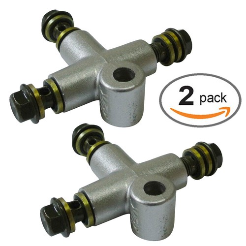 2X For Pit Dirt bike ATV T Brake Line Tee Hose Connector 3 Way Adapter ...